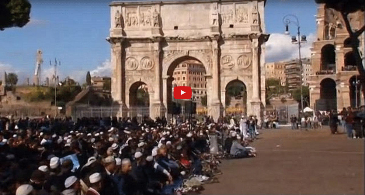 Muslims Pray By Rome's Colosseum | About Islam