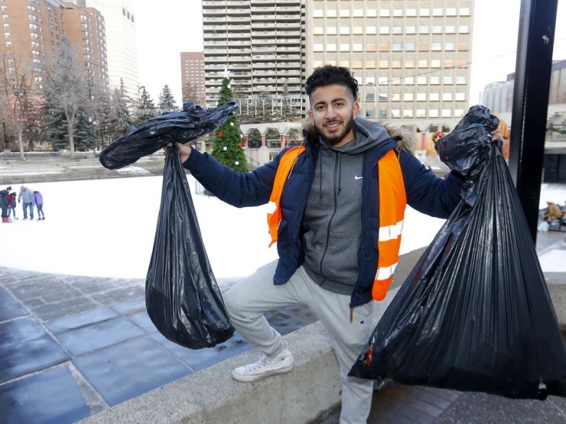 Muslim Youths Clean Up Calgary after New Year's Celebrations | About Islam