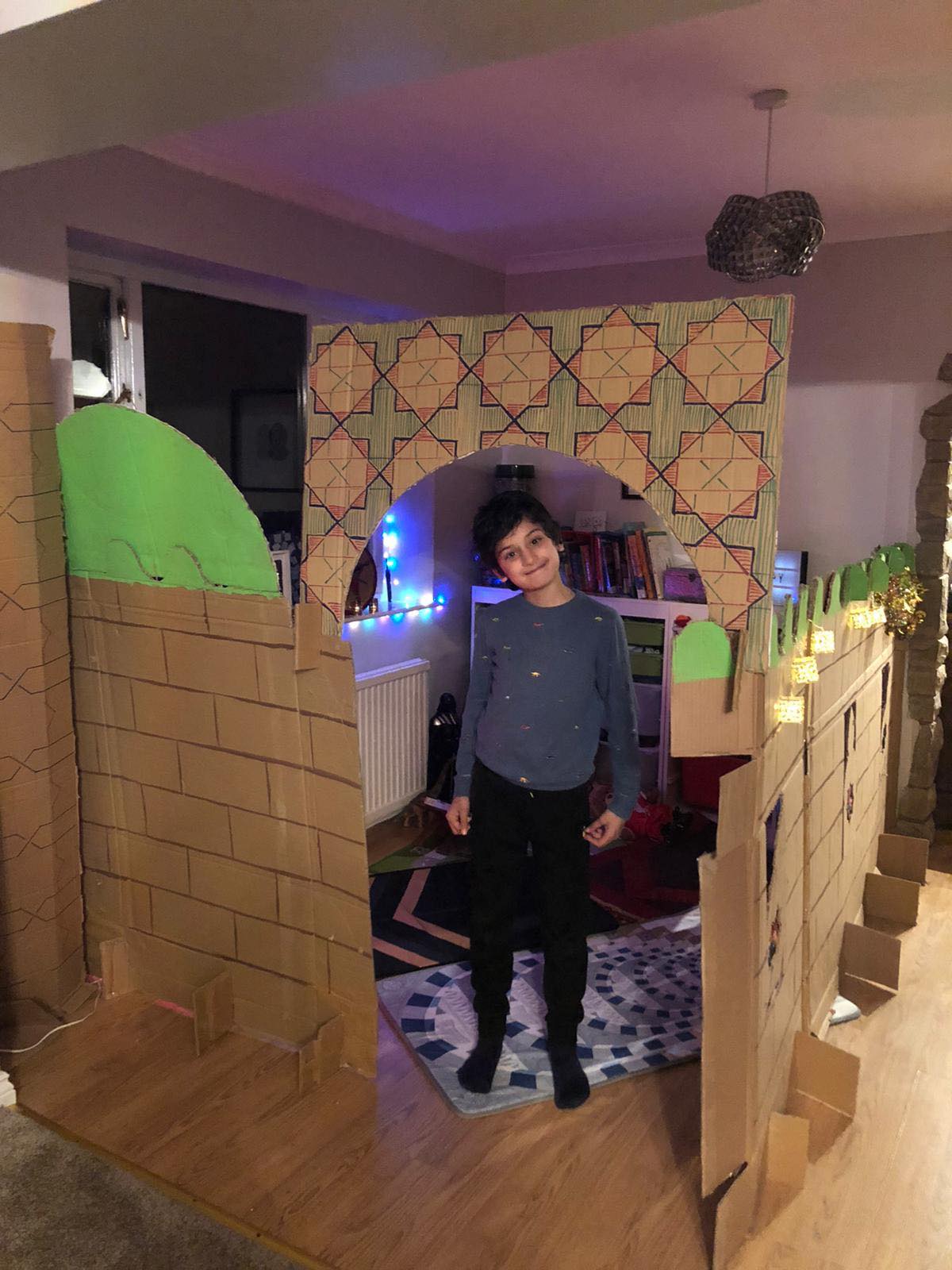 COVID-19: British Schoolboy Builds Mosque At Home | About Islam