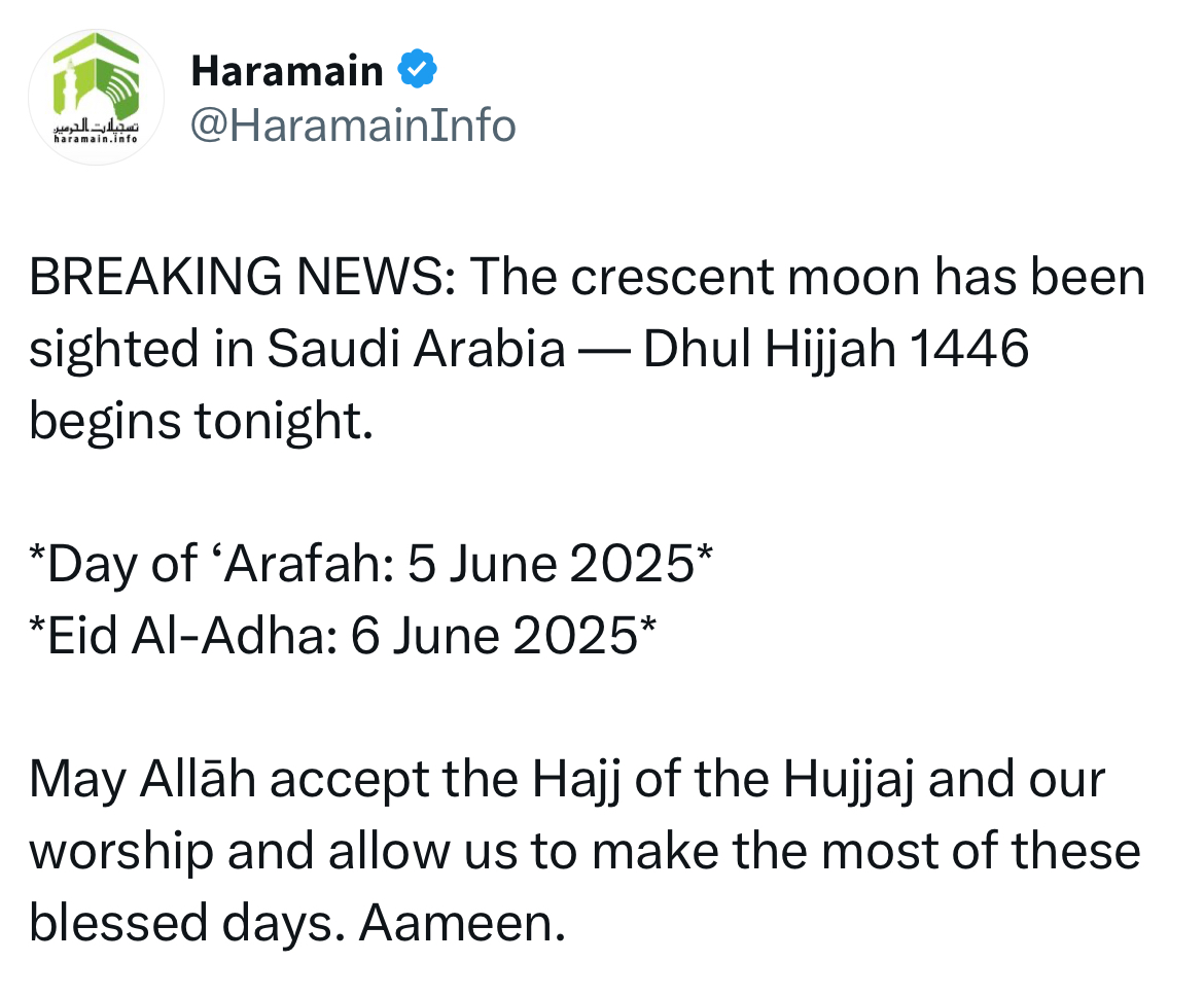 `Eid Al-Adha: Muslim World to Celebrate Feast on June 6 | About Islam